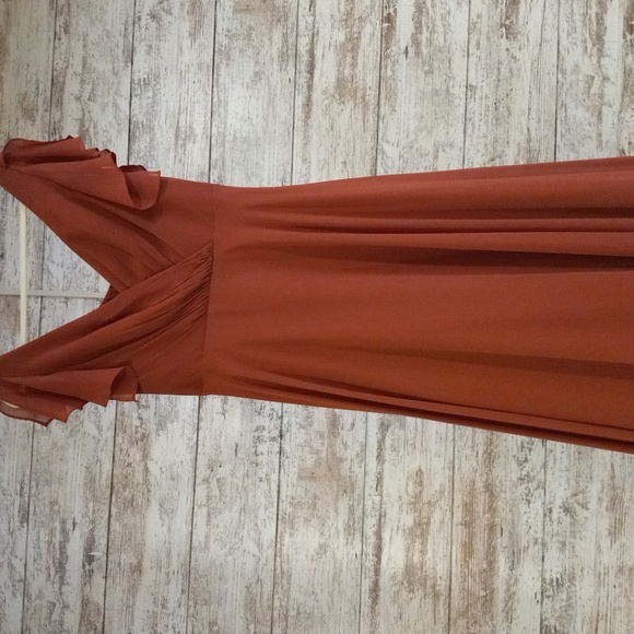 Celebrate It | Dresses | Rust Colored Long Gown | Poshmark